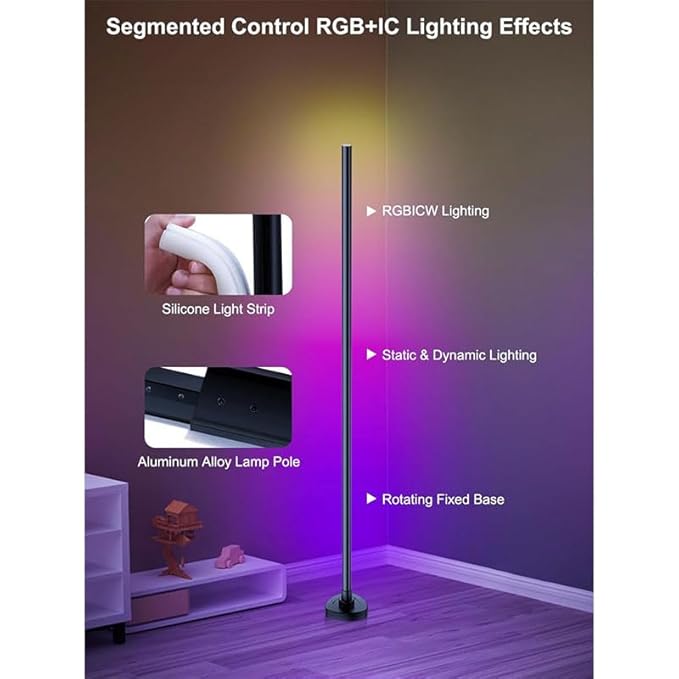 CORNER FLOOR COLOR CHANGING LAMP – The Glimz